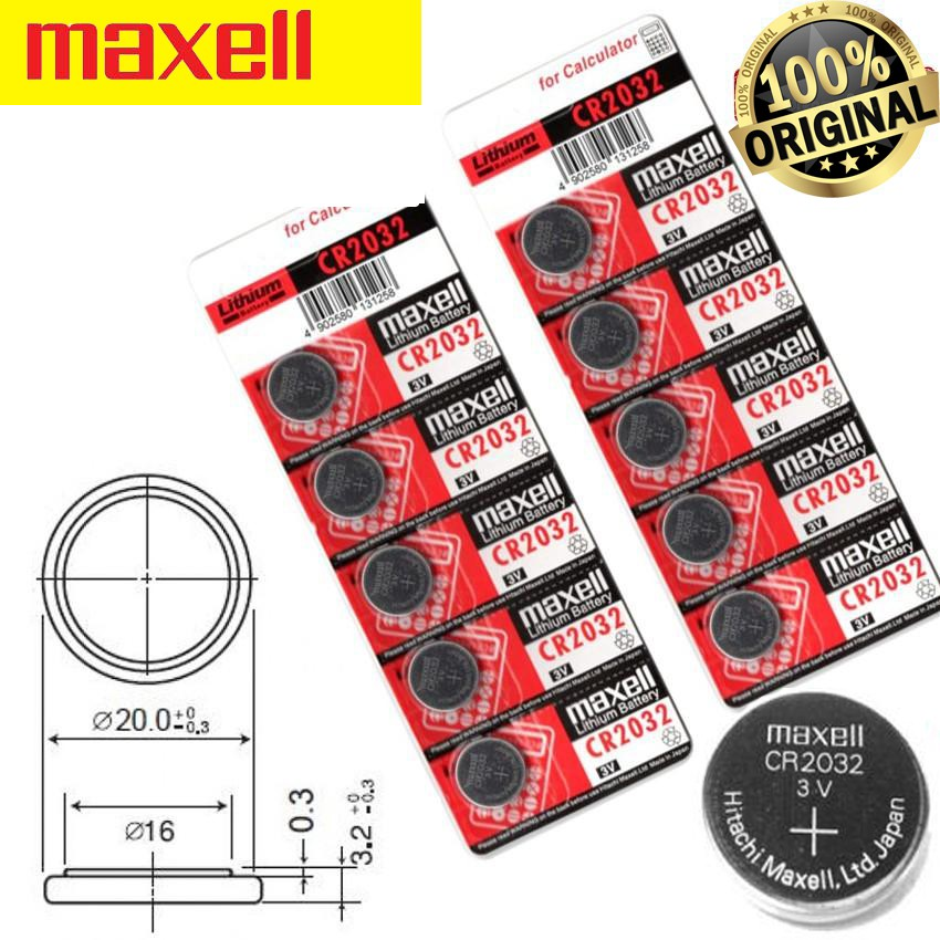 Pin Cmos 2032 Maxell và PIN CMOS 2032 (loại rẻ) - LINH KIỆN LÂM MUSIC