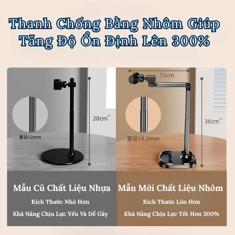 Giá Đỡ Kẹp Điện Thoại JC001 Xoay 360 Độ, Điều Chỉnh 180 Độ - LINH KIỆN LÂM MUSIC