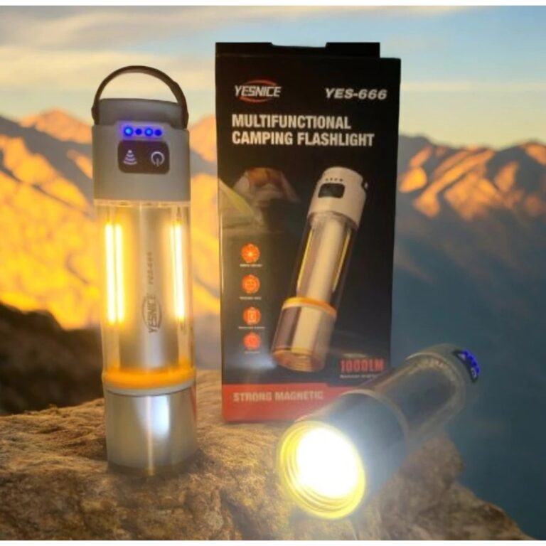 Đèn pin cầm tay mini siêu sáng Yes-666. 4 chế độ sáng - LINH KIỆN LÂM MUSIC