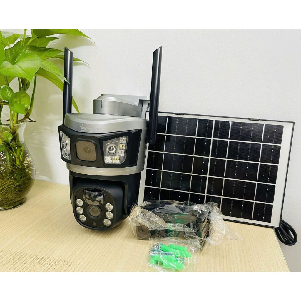 Camera Xài Sim 4G 2 Màn Hình YooSee YS-200 Năng Lượng Mặt Trời. G.itx2 ...